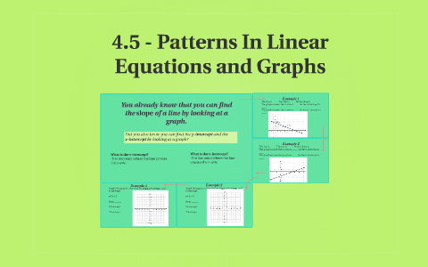 Patterns In Linear Equations and Graphs by Christina Hagen on Prezi