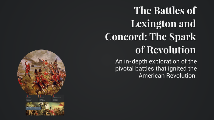 The Battles of Lexington and Concord: The Spark of Revolution by Carli ...