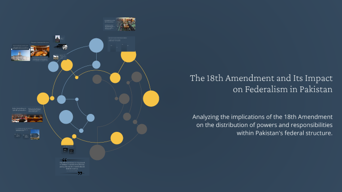 The 18th Amendment and Its Impact on Federalism in Pakistan by ALI ali ...