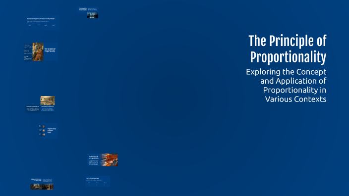 The Principle of Proportionality by Ionela Mocanu on Prezi