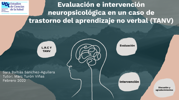 Evaluación e intervención neuropsicológica en un caso de trastorno del aprendizaje no verbal ...