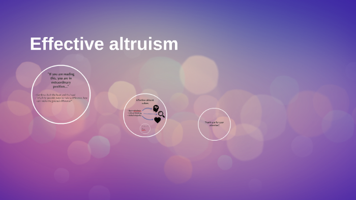 Effective altruism by Igor Bulashev on Prezi