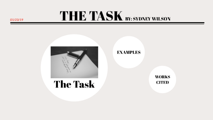 Task Archetype by Sydney Wilson on Prezi