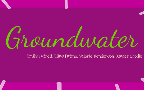 Groundwater by Emily Futrell on Prezi