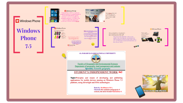 ICT№ 2: Windows Phone 7.5 platform, using Silverlight and XNA technologies by Bozhbanova ...
