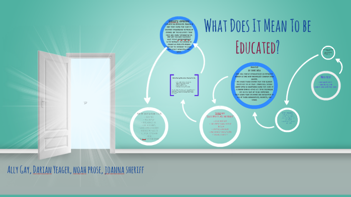 What it Means to Be Educated by on Prezi