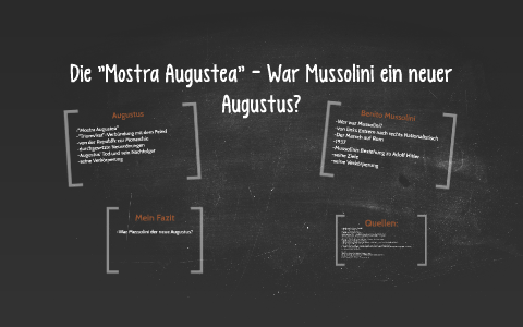 Die "Mostra Augustea" von 1937 - War Mussolini ein neuer Aug by Miriam ...