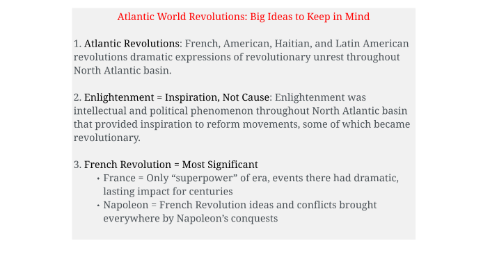 Atlantic World Revolutions - Context by Eric Reed on Prezi
