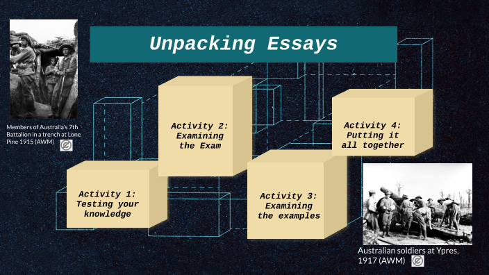 Unpacking Essays by Brett Fletcher on Prezi
