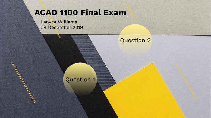 ACAD 1100 Final Exam by Lanyce Williams on Prezi