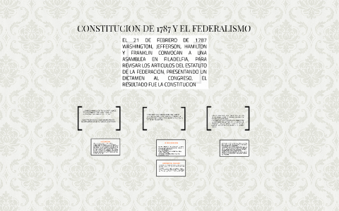 CONSTITUCION DE 1787 Y EL FEDERALISMO by guillermo Arcos on Prezi