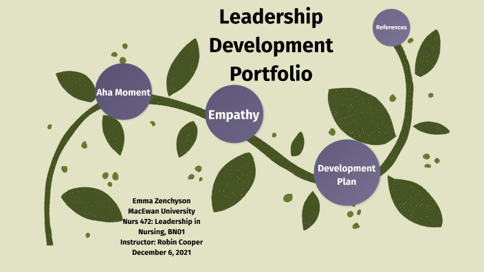 Leadership Development Portfolio by Emma Zenchyson on Prezi