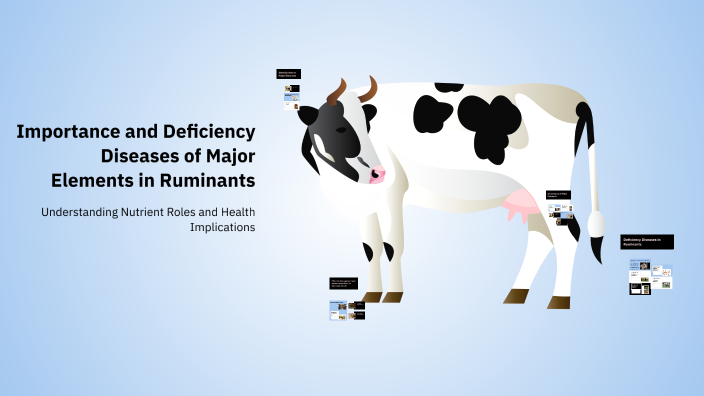 Importance and Deficiency Diseases of Major Elements in Ruminants by ...