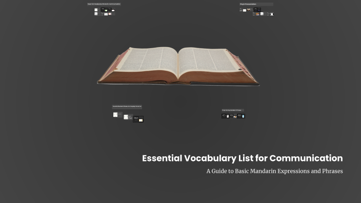 Essential Vocabulary List for Communication by Jha Neen on Prezi