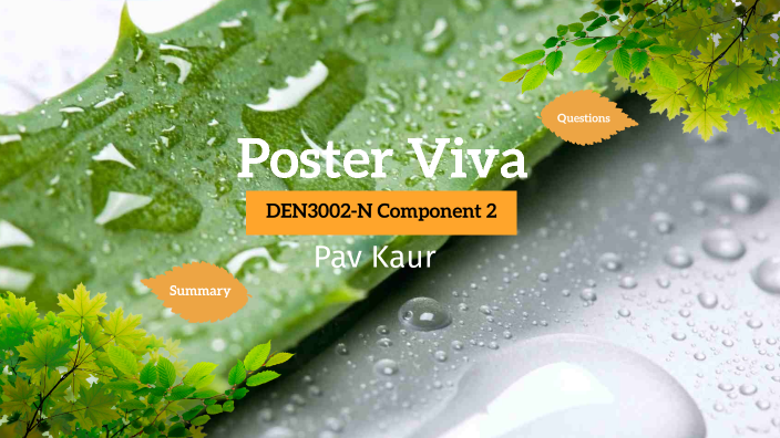 Poster Viva - AV Gel by pav kaur on Prezi