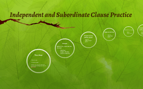 Independent and Subordinate Clause Practice by Bethany Little on Prezi
