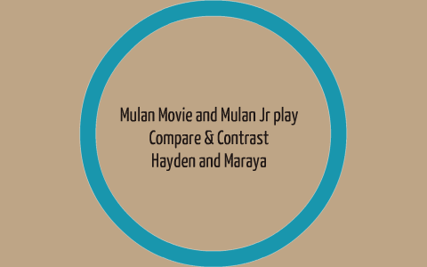 Mulan compare and contrast by Maraya Jemmott on Prezi