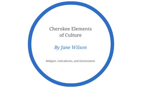 Cherokee Elements of Culture by Jane Wilson on Prezi