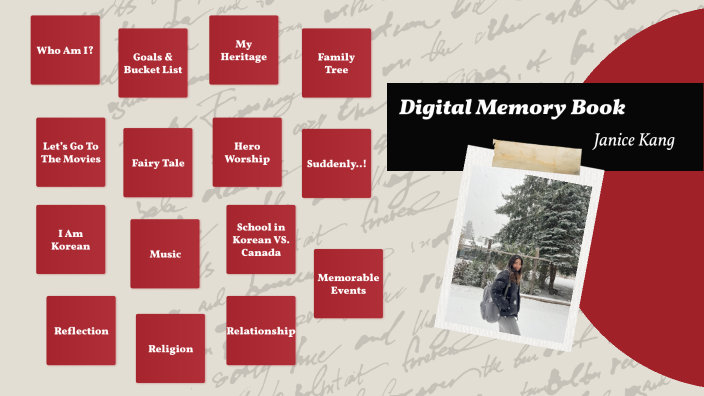 Digital Memory Book by Janice Kang on Prezi