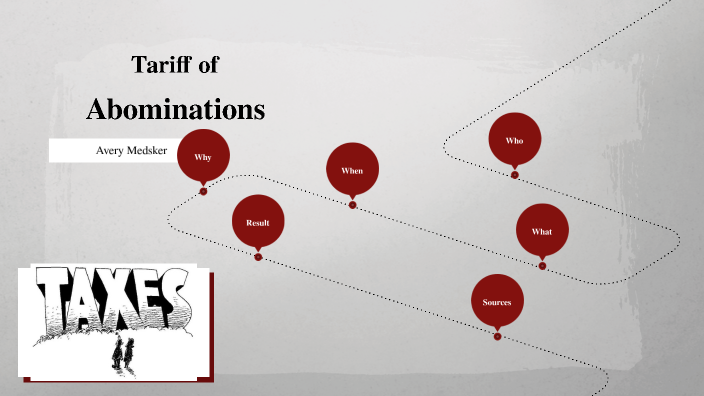 Tariff of Abomination by Avery Medsker on Prezi