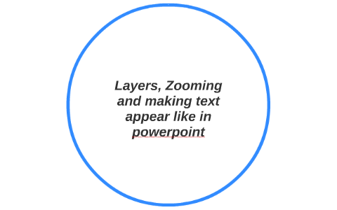 Layers, Zooming and making text appear like in powerpoint by Ken Holmes ...