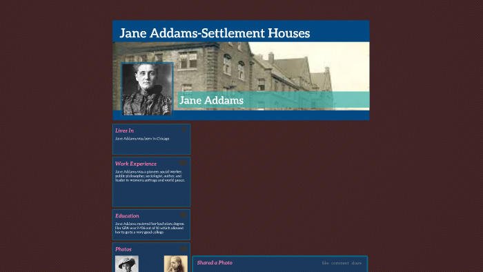 Jane Addams-Settlement Houses by Taylor Holtzman on Prezi