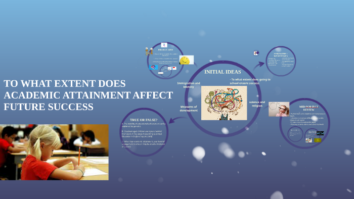 TO WHAT EXTENT DOES ACADEMIC ATTAINMENT AFFECT FUTURE SUCCES by Maryam ...