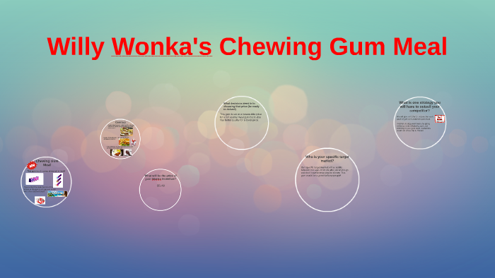 Willy Wonka Chewing Gum Meal by Yannah McCaffity on Prezi