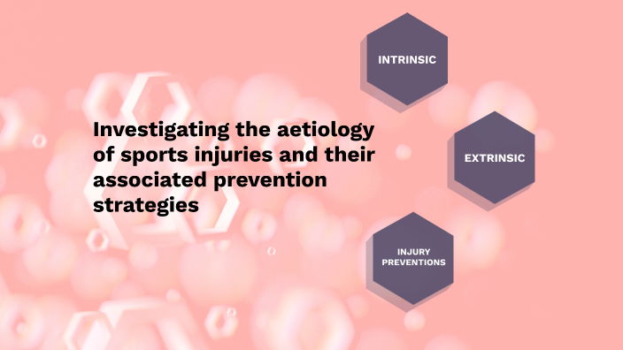 Investigate aetiology of sports injuries and their associated ...