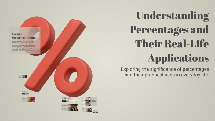 Understanding Percentages and Their Real-Life Applications by ALIN ...