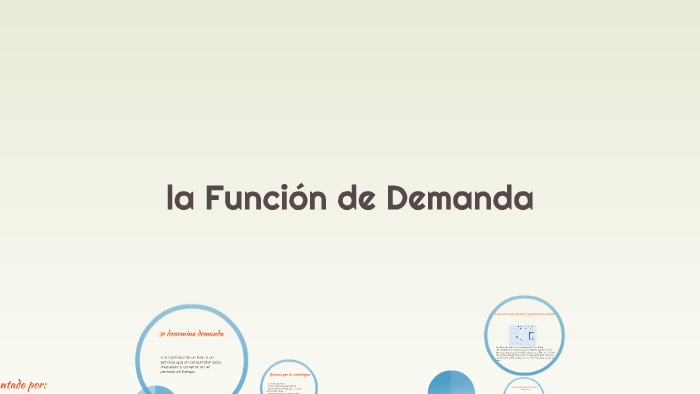 la Función de Demanda by sandry amaris thomas