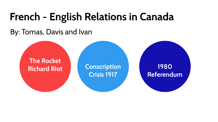French - English Relations in Canada by Davis Ortino on Prezi