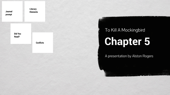 To Kill A Mockingbird Chapter 5 by Alston Rogers on Prezi