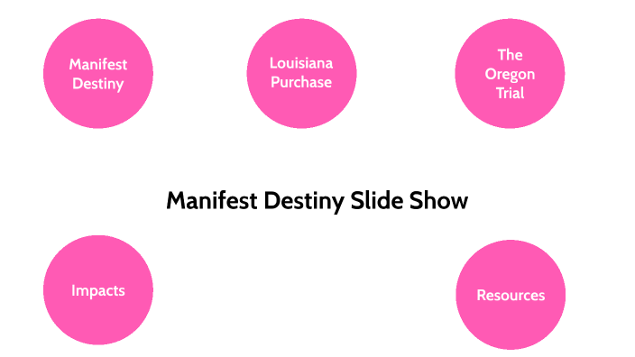 Manifest Destiny Slide Show by CAROLINE RITCHIE on Prezi