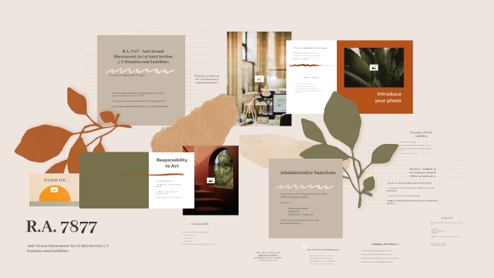 R.A. 7877 - Anti-Sexual Harassment Act of 1995 Section 5-7: Penalties ...