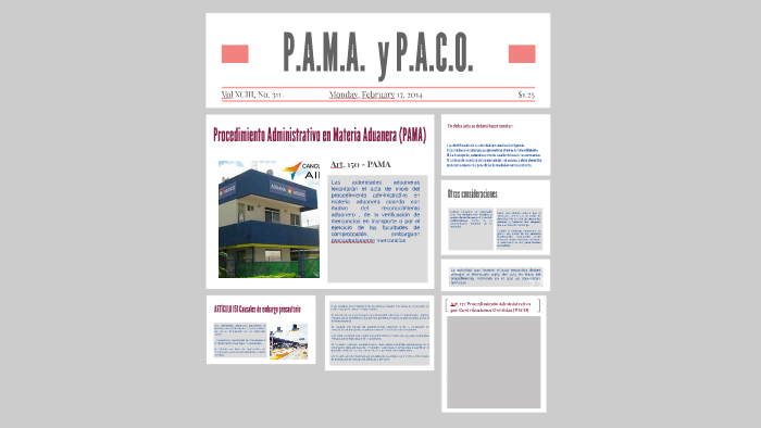 Art.Procedimiento Administrativo en Materia Aduanera (PAMA) by Jessica ...