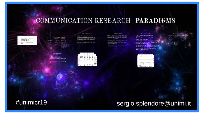 Communication Research - Paradigms by lectures prezi