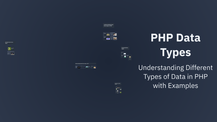 PHP Data Types by Pradeep kumar on Prezi