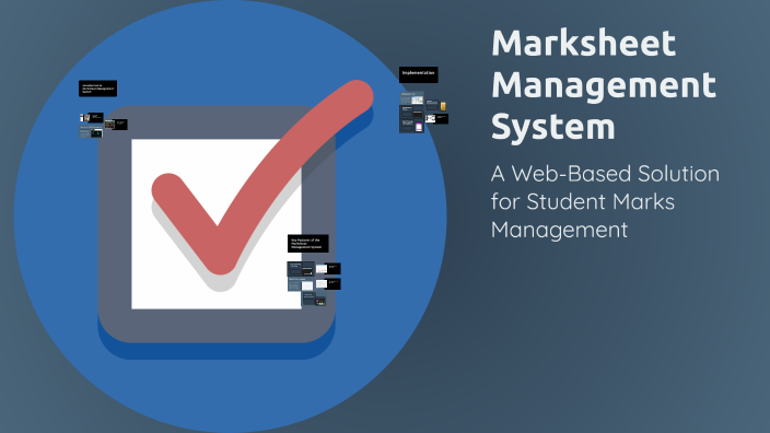 Marksheet Management System by Virendra Sinh on Prezi