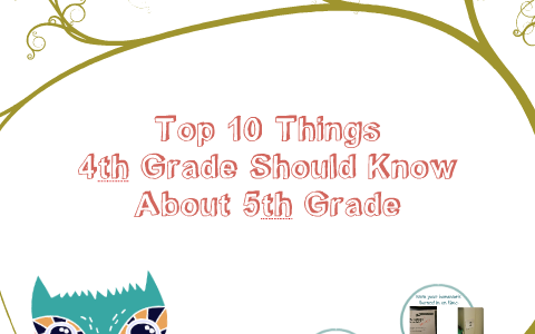 Top 10 Things 4th Grade Needs to Know About 5th Grade by Loretta Wilbur ...