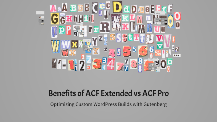 ACF Extended vs ACF Pro by Alex McIver on Prezi