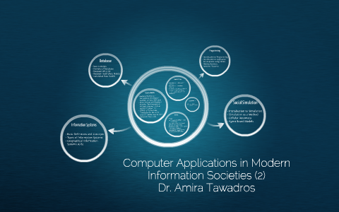 Computer Applications in Modern Information Societies (2) by Amira ...
