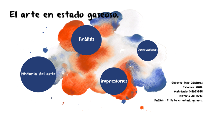 El arte en su estado gaseoso by Gilberto Tello on Prezi