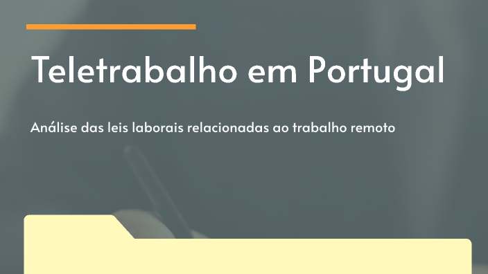 Teletrabalho em Portugal by Hugo Lopes on Prezi