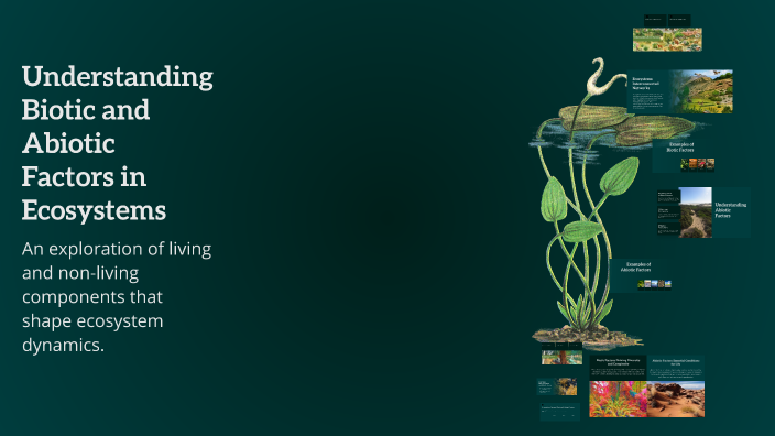 Understanding Biotic and Abiotic Factors in Ecosystems by Sindy Lorena ...