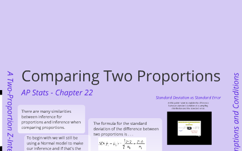 Comparing Two Proportions - AP Stats Chapter 22 by Steve Mays on Prezi