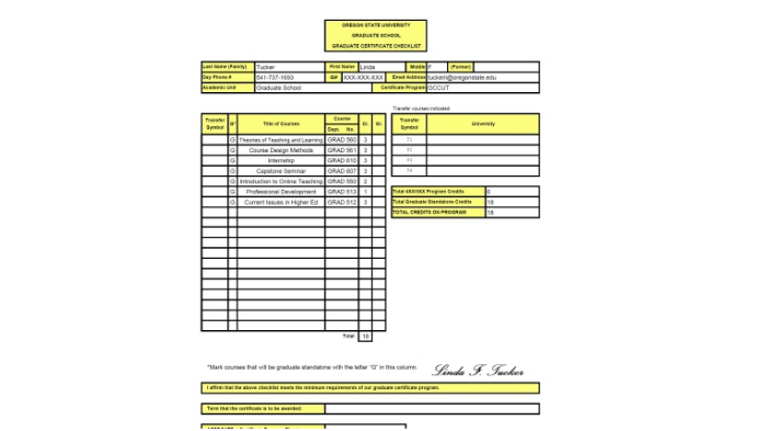 How to fill out your certificate checklist by Linda Tucker Serniak on Prezi
