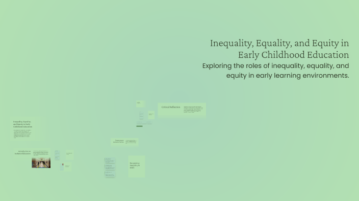 Inequality, Equality, and Equity in Early Childhood Education by Satish ...