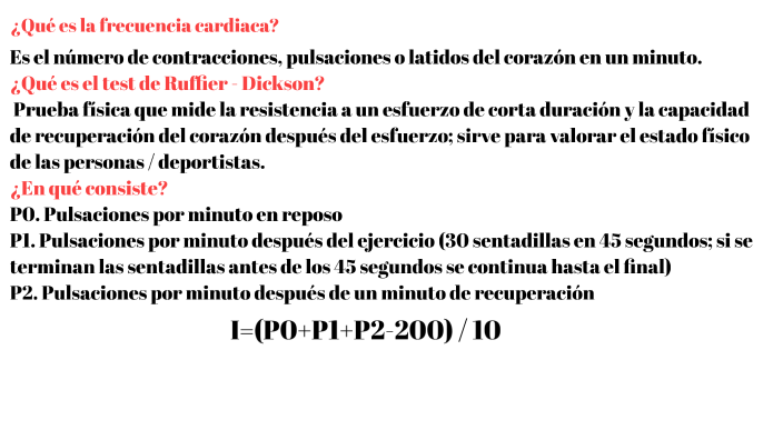 Frecuencia cardiaca y test Ruffier-Dickson by Roberto Mateos on Prezi