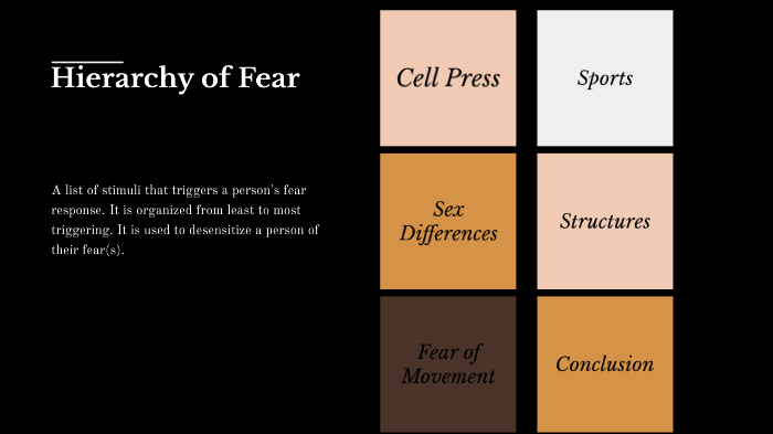 Hierarchy of Fear by Hannah Haskett on Prezi